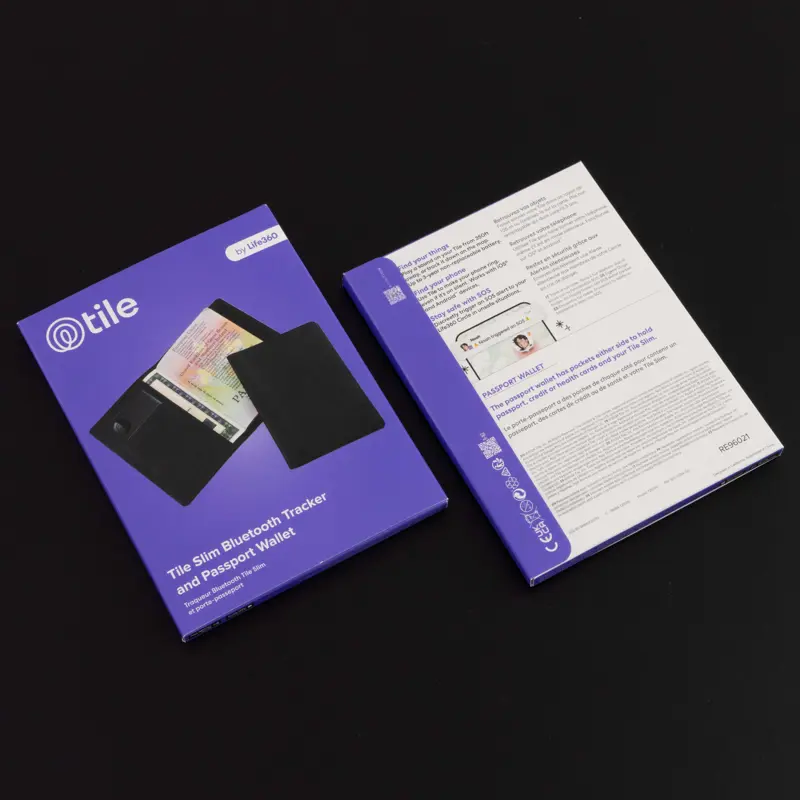 Passport Wallet with Branded Tile Slim